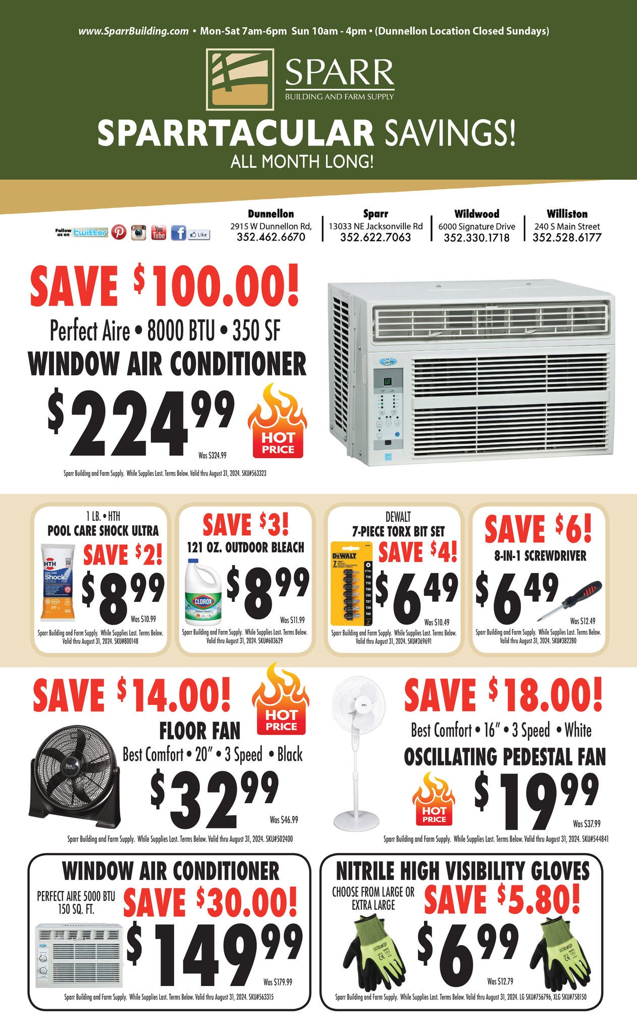 This Month's Ad | Sparr Building & Farm Supply